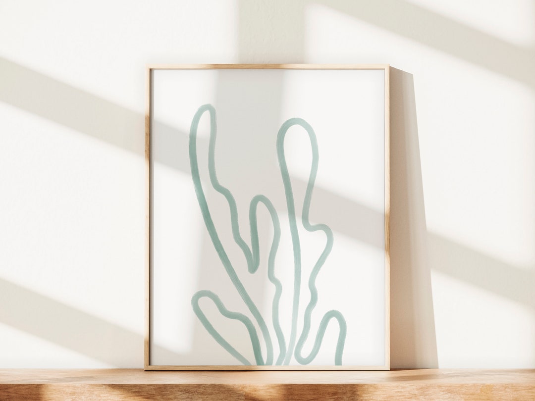 Seaweed Print, PRINTABLE Seaweed Illustrations, Nautical Nursery Prints ...