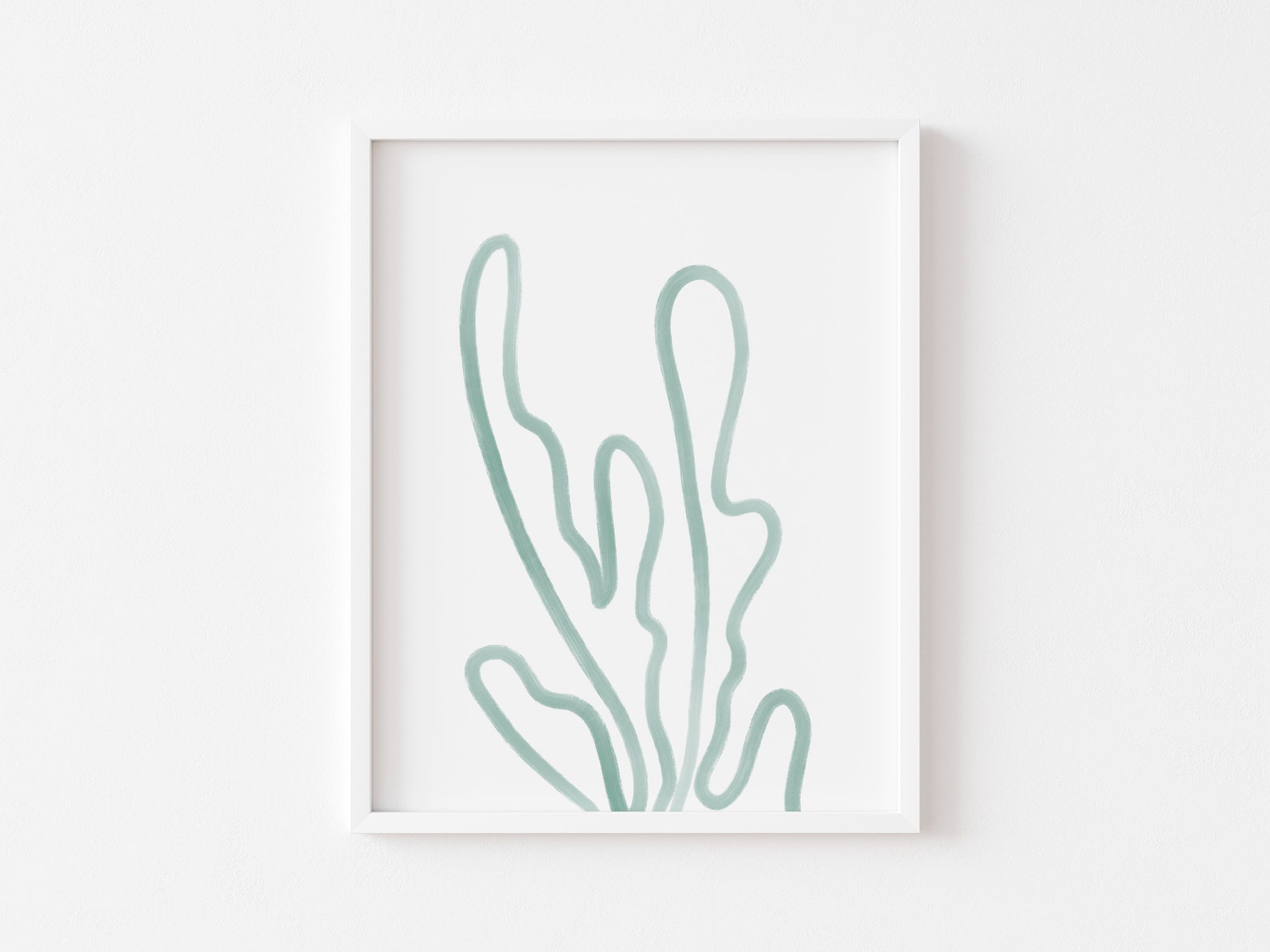 Seaweed Print, PRINTABLE Seaweed Illustrations, Nautical Nursery Prints ...