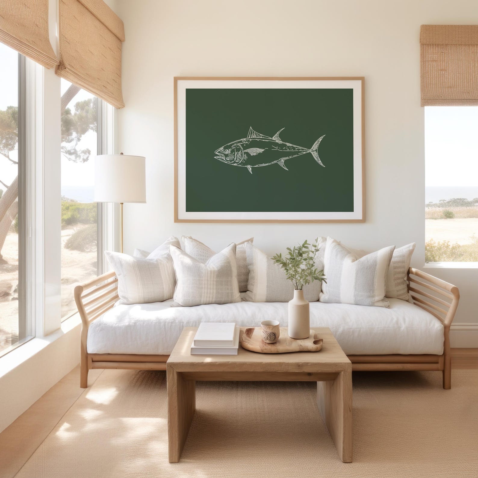 Tuna Wall Art, Tuna Fish Print, Gift for Fishermen, Printable Bluefin ...