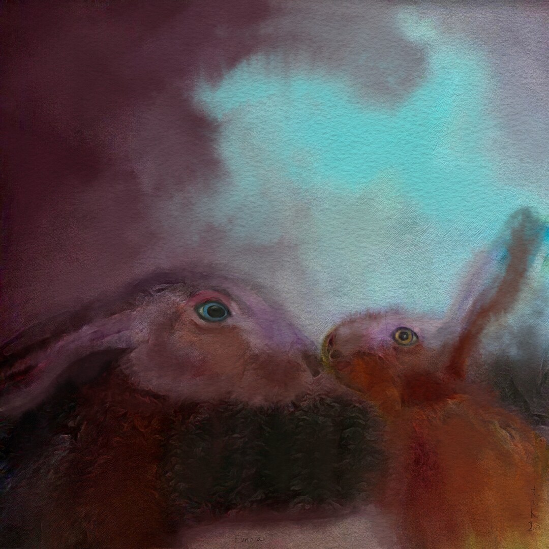 Rabbit Art Print, Bunny Art, Art Print, Wildlife Animal Art, Bunny ...