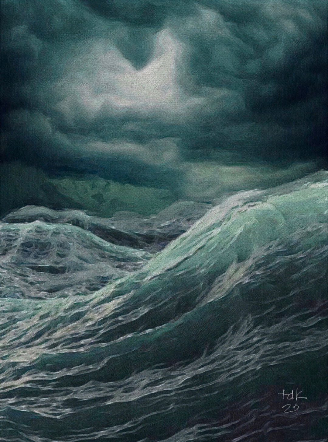 Ocean Art Print, Ocean Art, Art Print, Nature Art, Gift, Ocean Painting ...