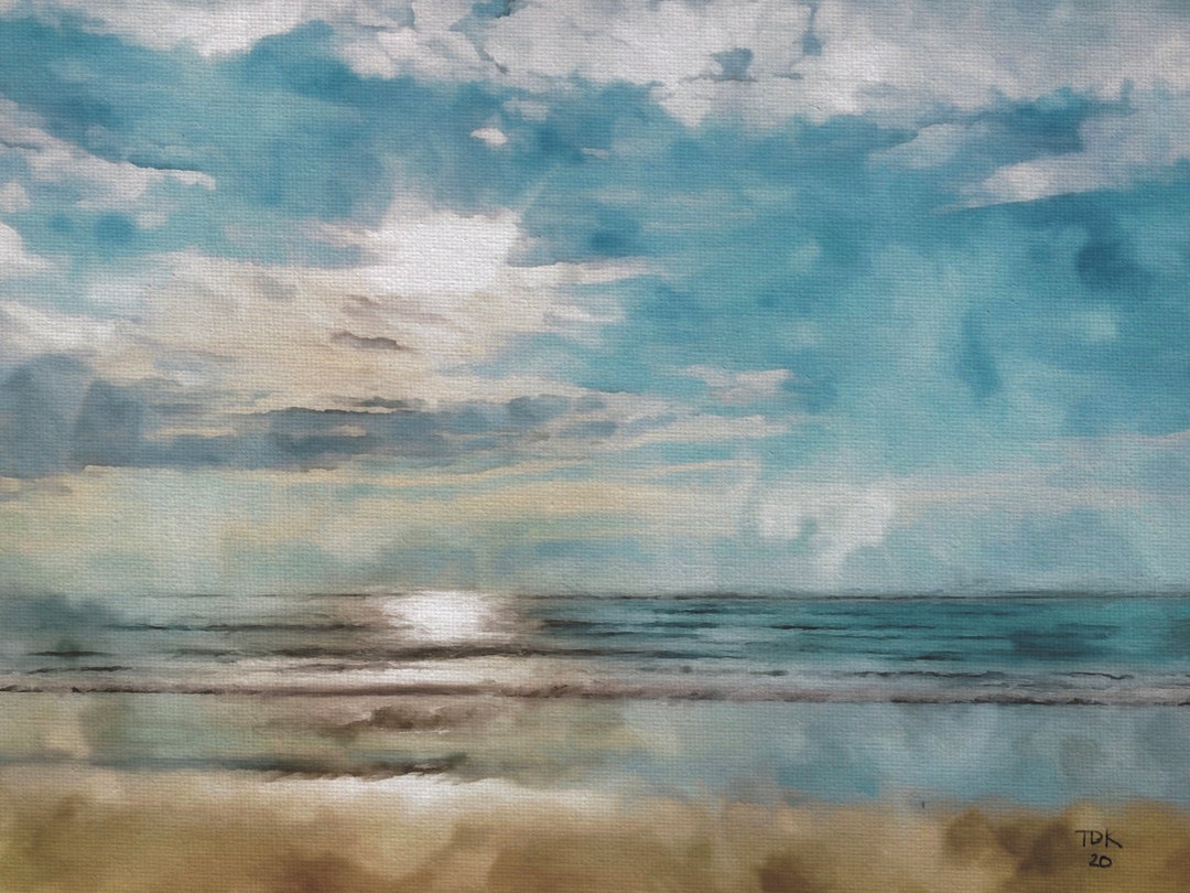 Ocean Art Print, Ocean Art, Art Print, Nature Art, Gift, Ocean Painting ...