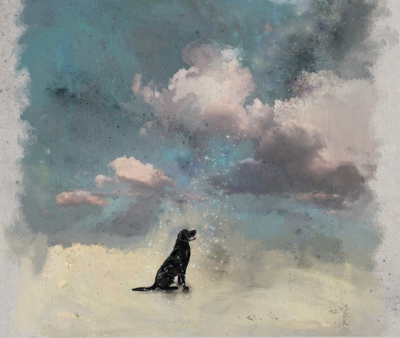 Pet Memorial, Pet Loss, Rainbow Bridge, Pet Sympathy Art, Dog Art ...
