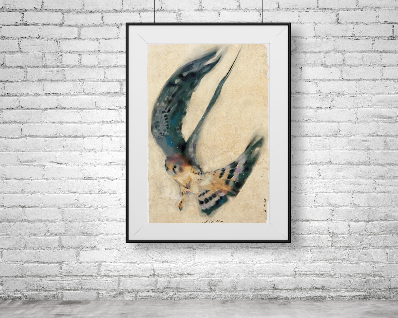 Hawk Art Print Hawk Art Art Print Art Hawk Bird Painting - Etsy
