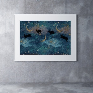 Bunny Art Print, Rabbit Art, Art Print, Wildlife Animal Art, Bunny ...