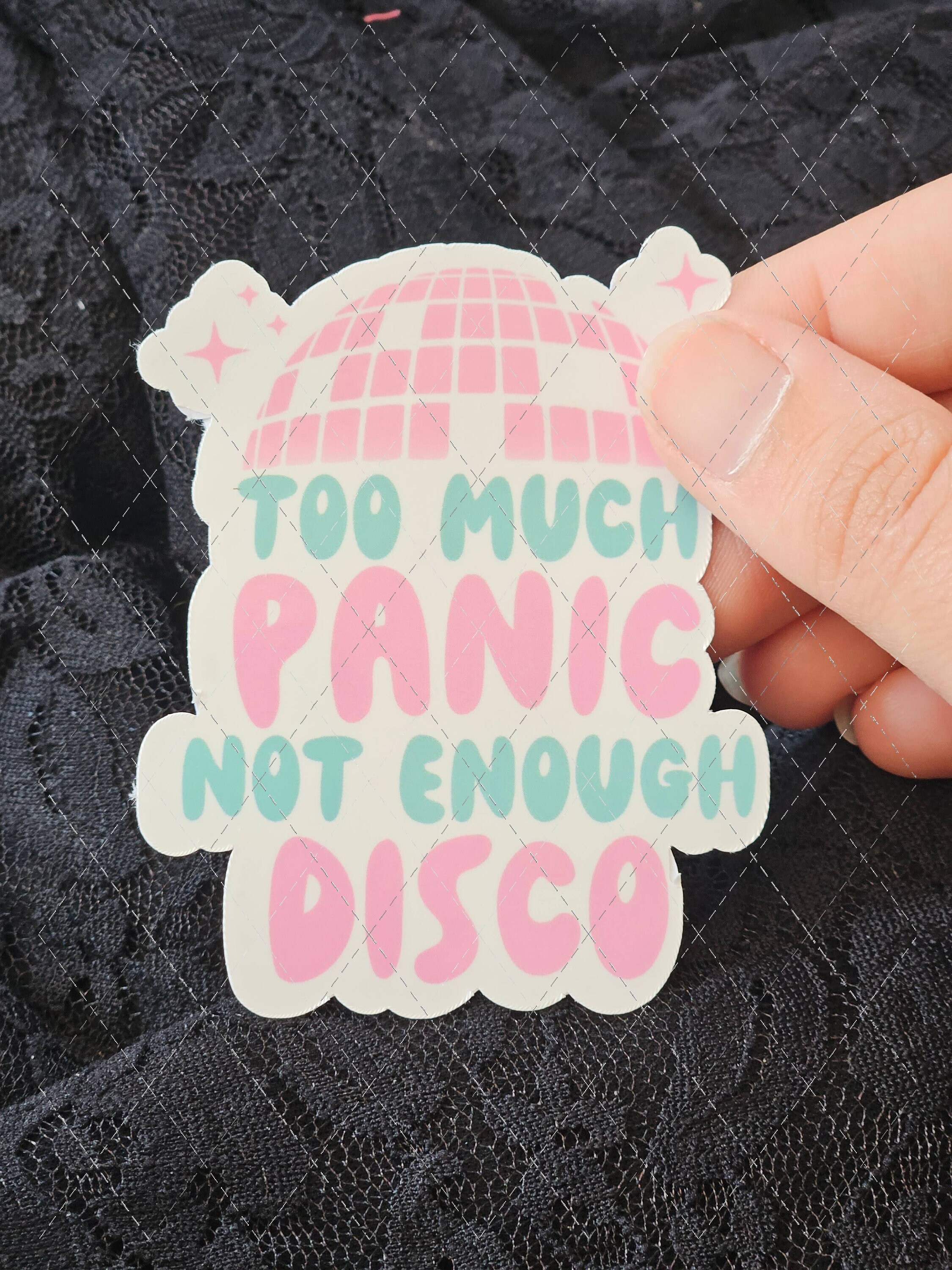 Too Much Panic Not Enough Disco PNG Digital File - Etsy