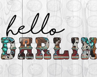 Hello Darlin Png - Etsy