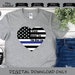I Stand Behind the Thin Blue Line Heart SVG Dxf Png Jpg - Etsy