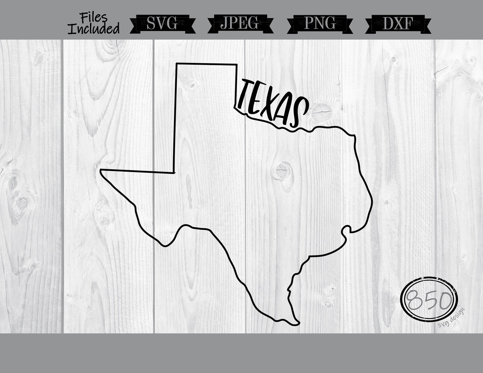 Minimalist State of Texas SVG Dxf Png Jpg - Etsy Denmark