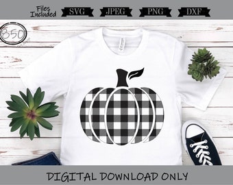 Plaid Pumpkin SVG, Fall Svg, Buffalo Plaid Pumpkin Svg, Fall Pumpkin ...