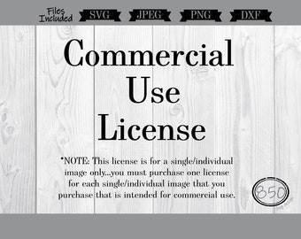 SVG Commercial Use License for Small Businesses: 1 Design up - Etsy