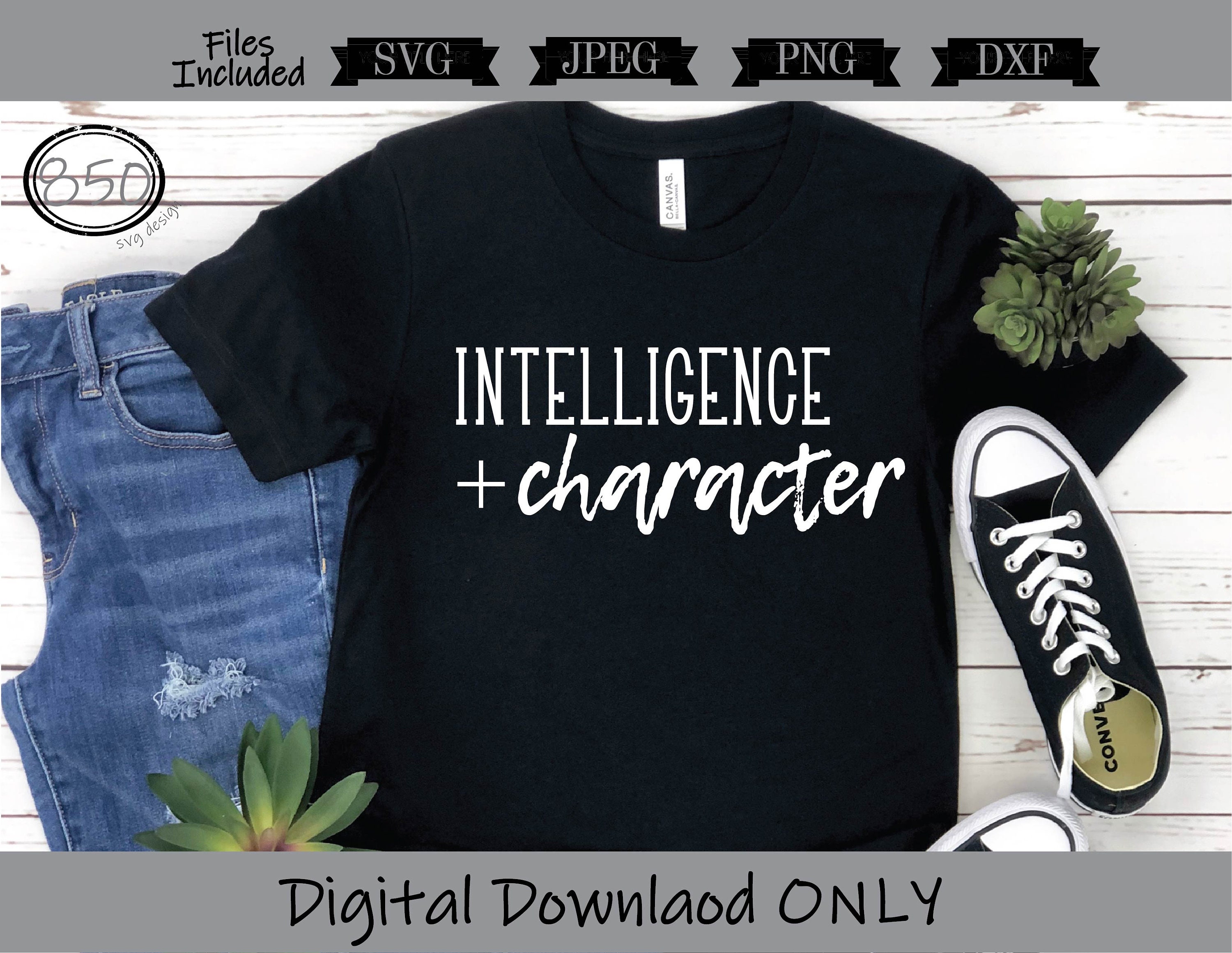 Intelligence Character SVG Dxf Png Jpg - Etsy