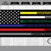 First Responders Thin Line Flag Svg | Dispatch EMS Fish and Wildlife ...