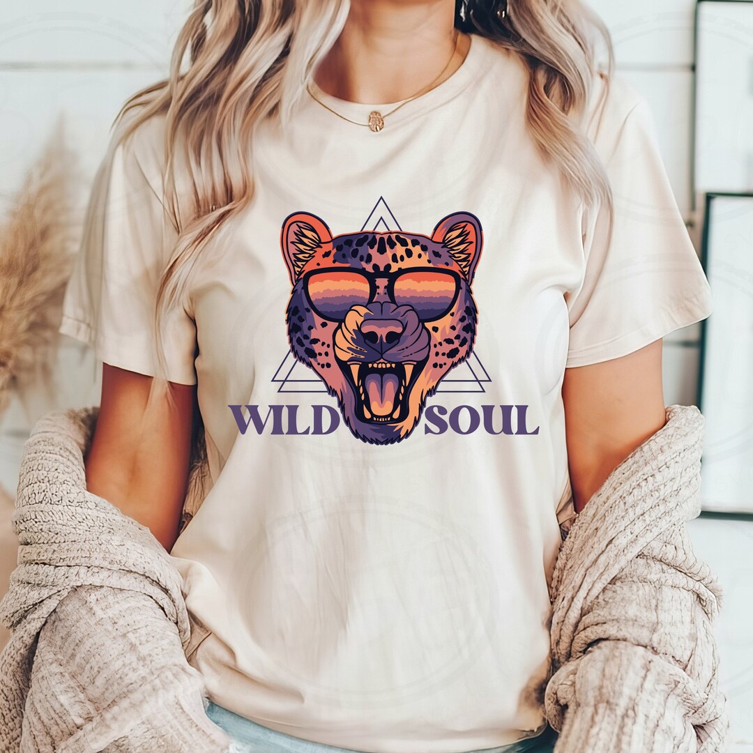 Wild Soul Cheetah Roaring PNG Sublimation Transfer Digital Graphic ...