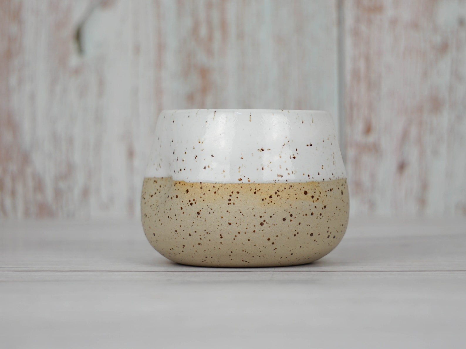 White Thumb Mug Handmade White/beige Coffee Mug Ceramic - Etsy