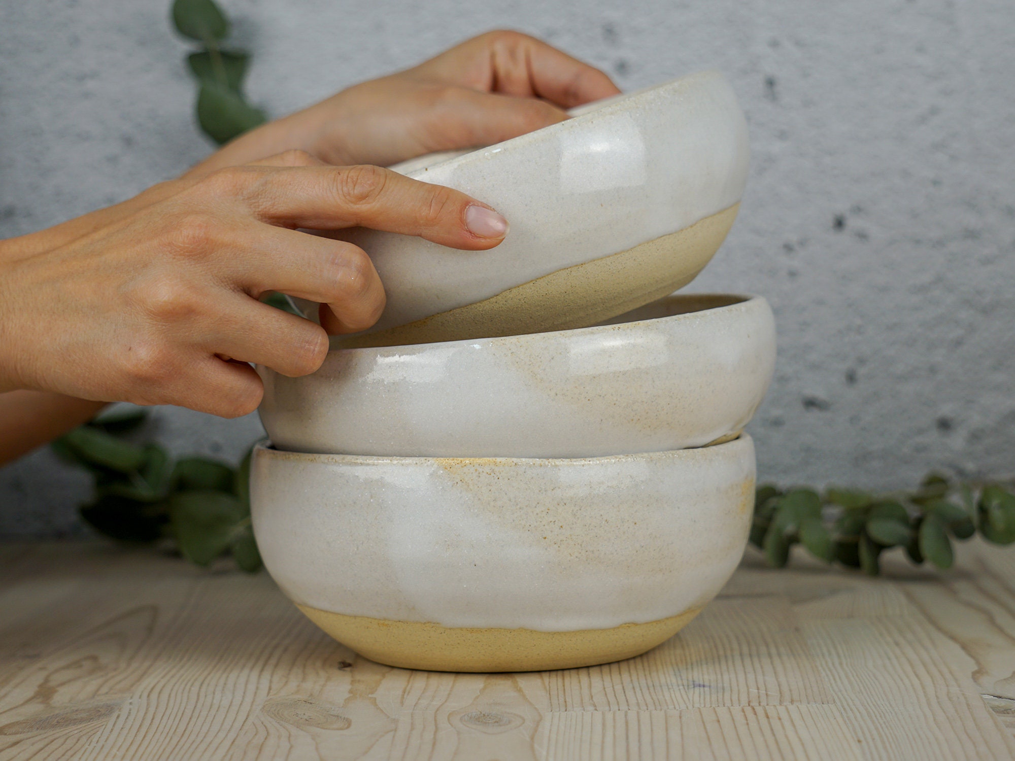 Handmade Big Ceramic Bowl or Pottery Serving Bowl - Etsy