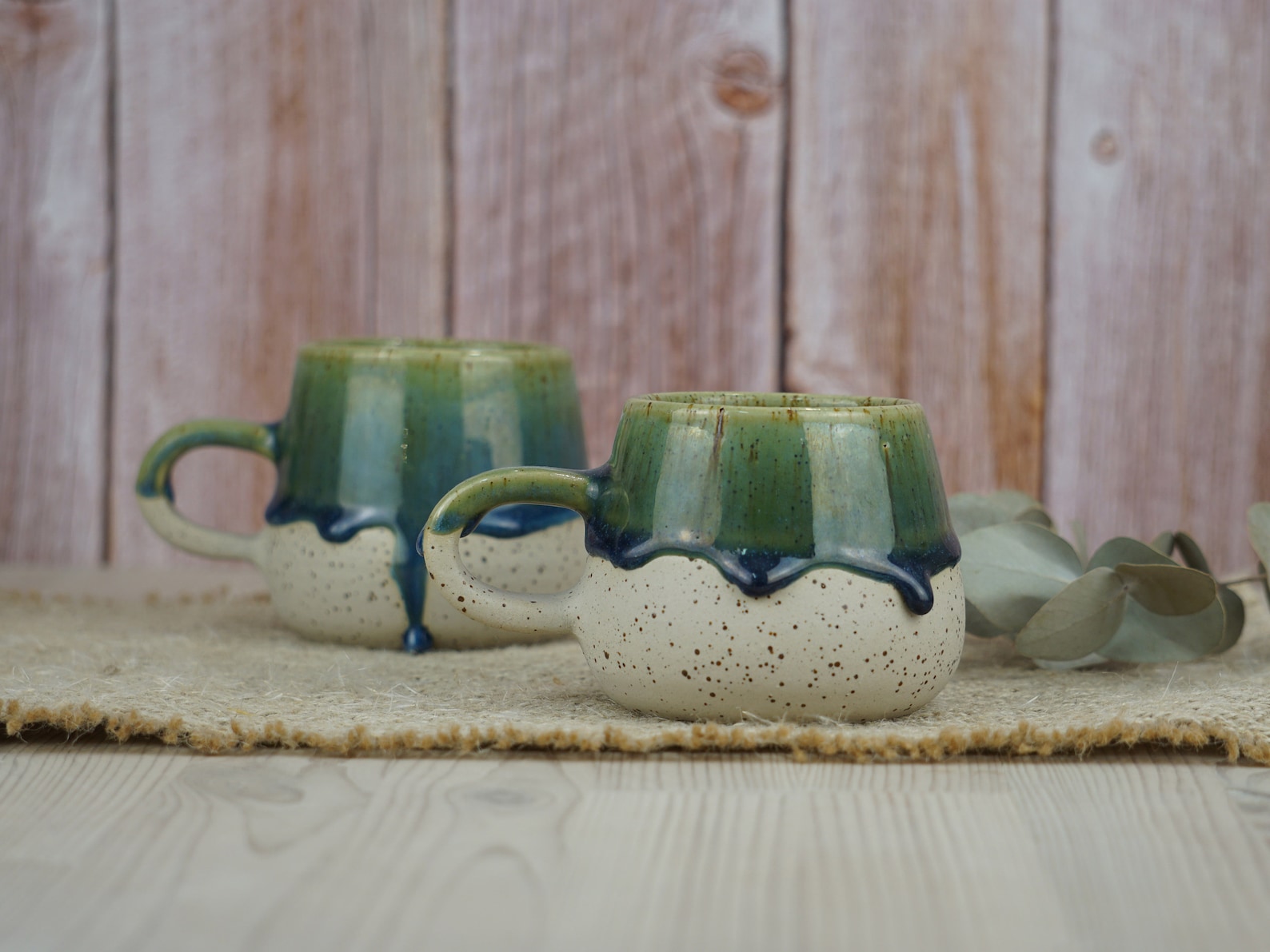 Ceramic Mug Unique Ceramic Green Mug Speckled Stoneware - Etsy