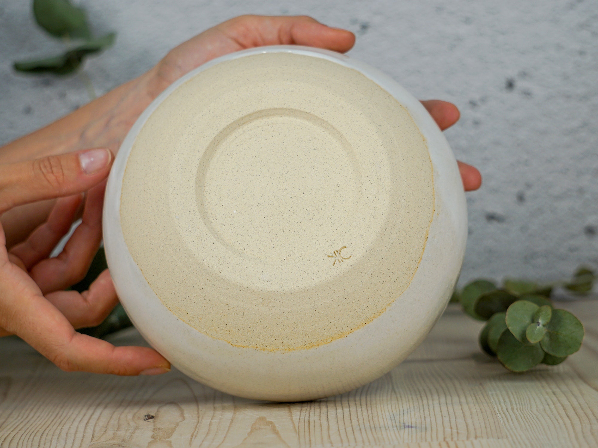 Handmade Big Ceramic Bowl or Pottery Serving Bowl - Etsy