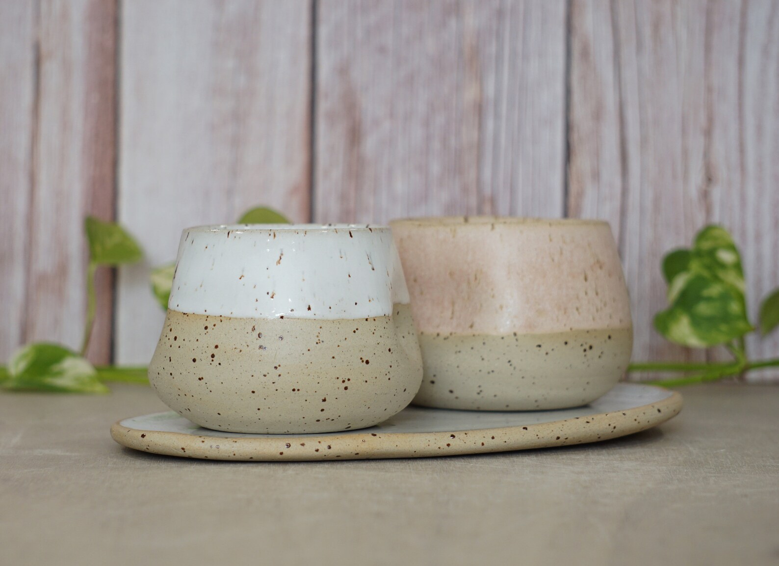 White Thumb Mug, Handmade White/beige Coffee Mug, Ceramic Pinched Mug ...