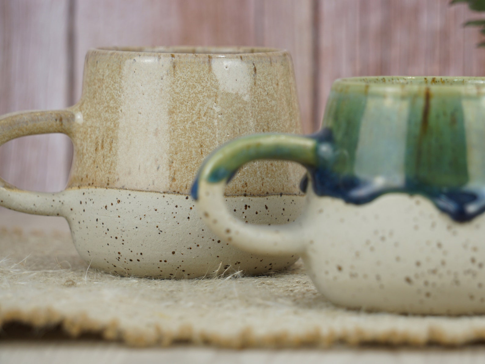 Ceramic Mug Unique Ceramic Green Mug Speckled Stoneware - Etsy