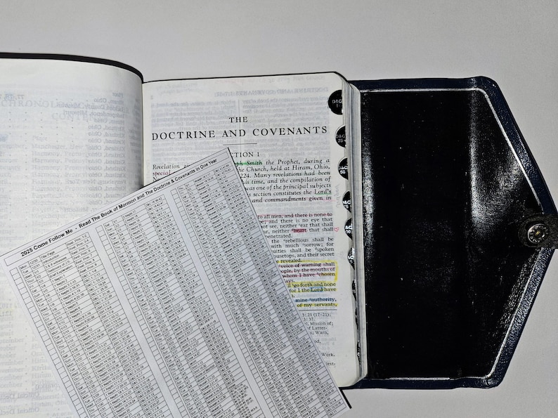 2025 Come Follow Me - for Home and Church Daily Reading Chart Schedule ...