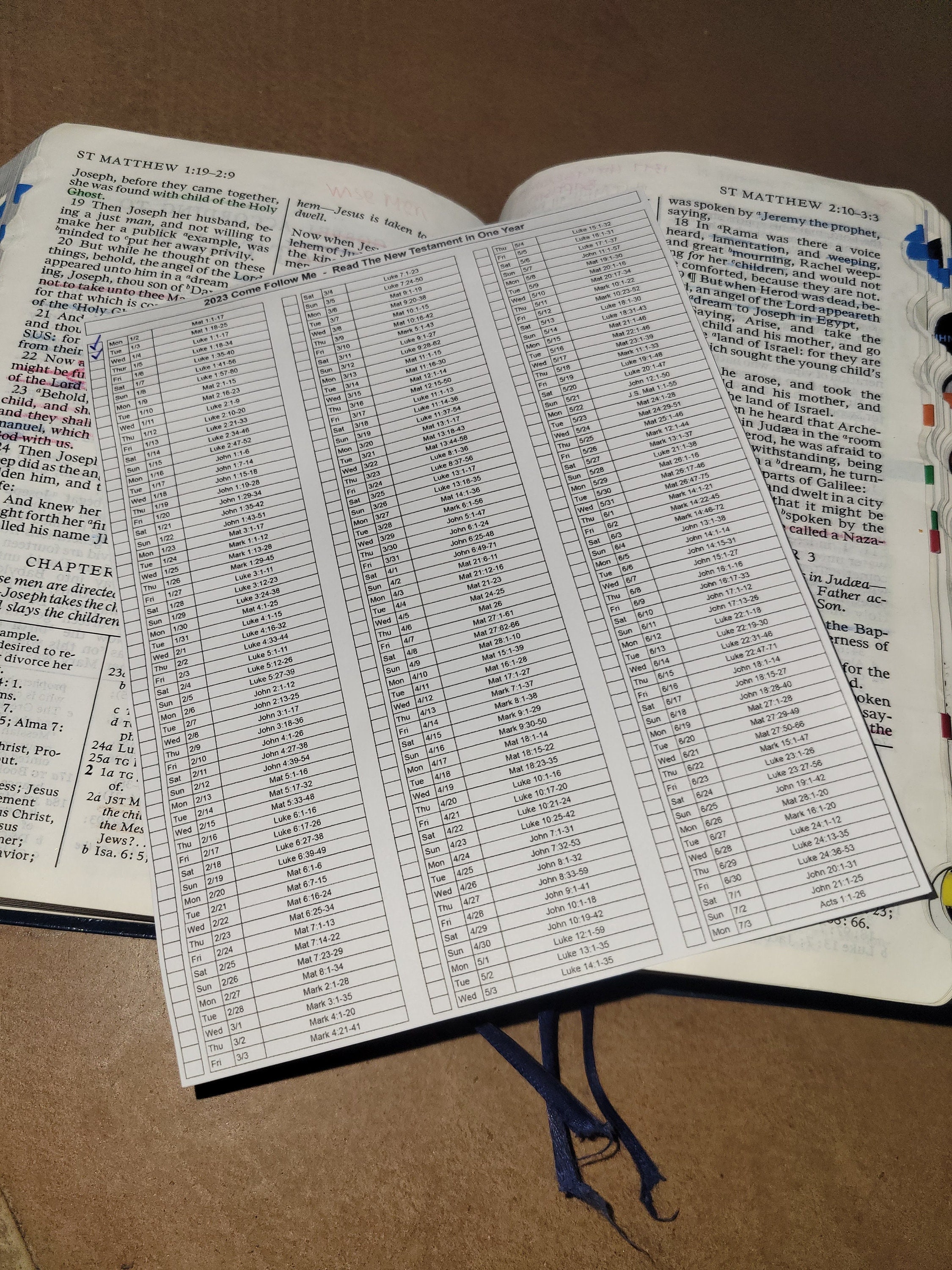 2023 Come Follow Me Read the New Testament in One Year Daily Reading ...