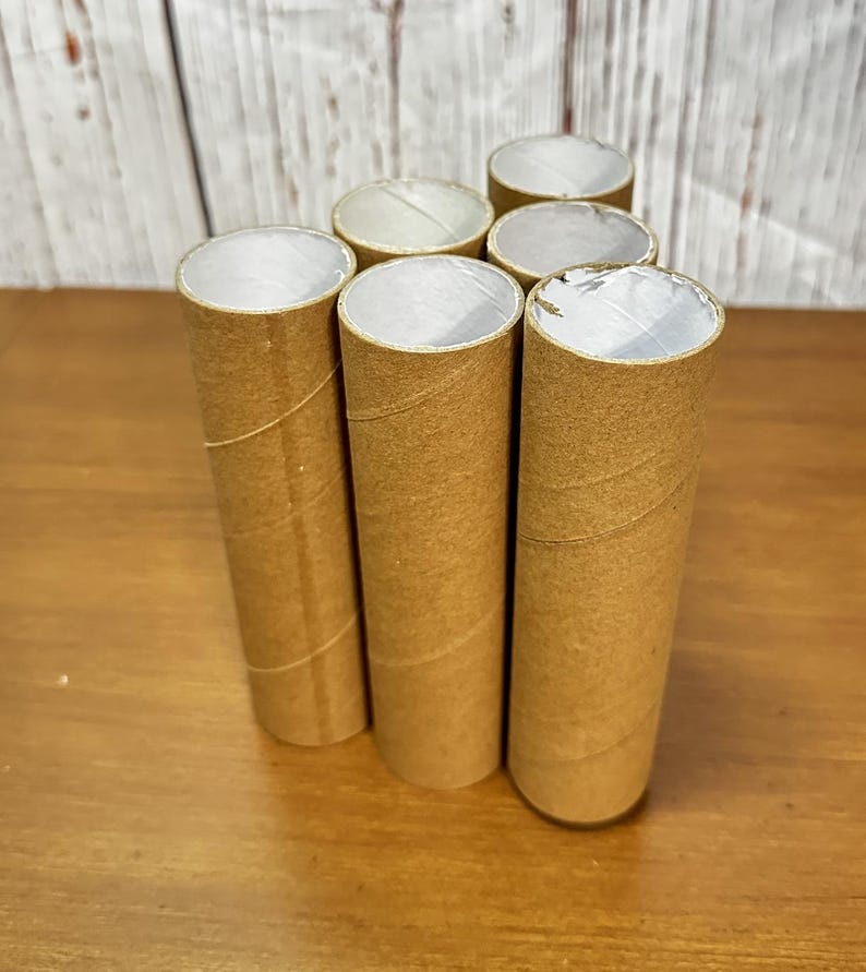 Cardboard Tubes, Set of 6, Heavy Duty, Recycled, 6" Long, Craft Supply ...
