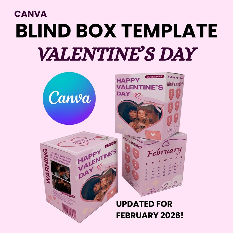 Blindbox Template - Etsy