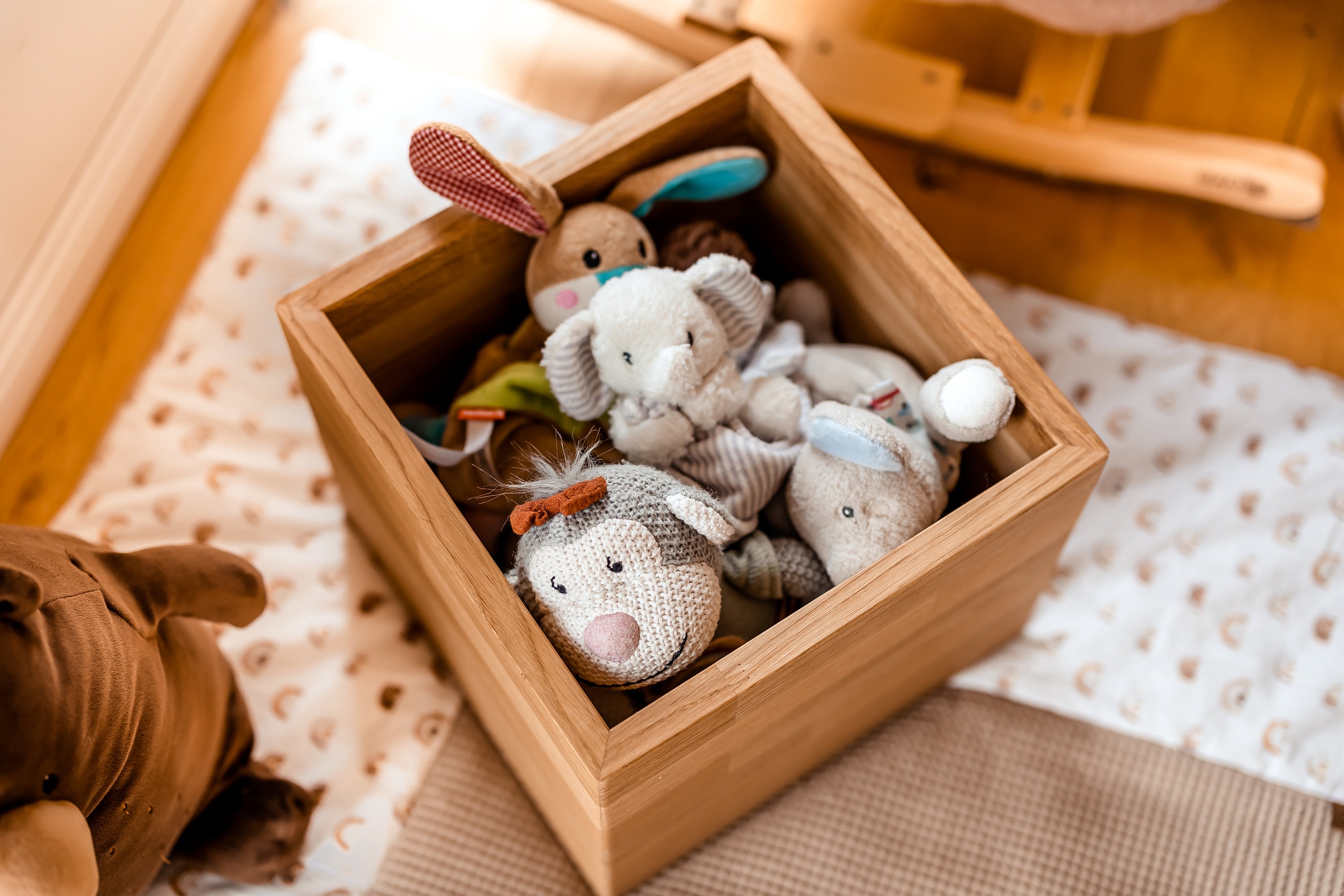 Wooden Box in Oak, Toy Box Solid Wood, Jewelry Box, Storage Box, Solid ...