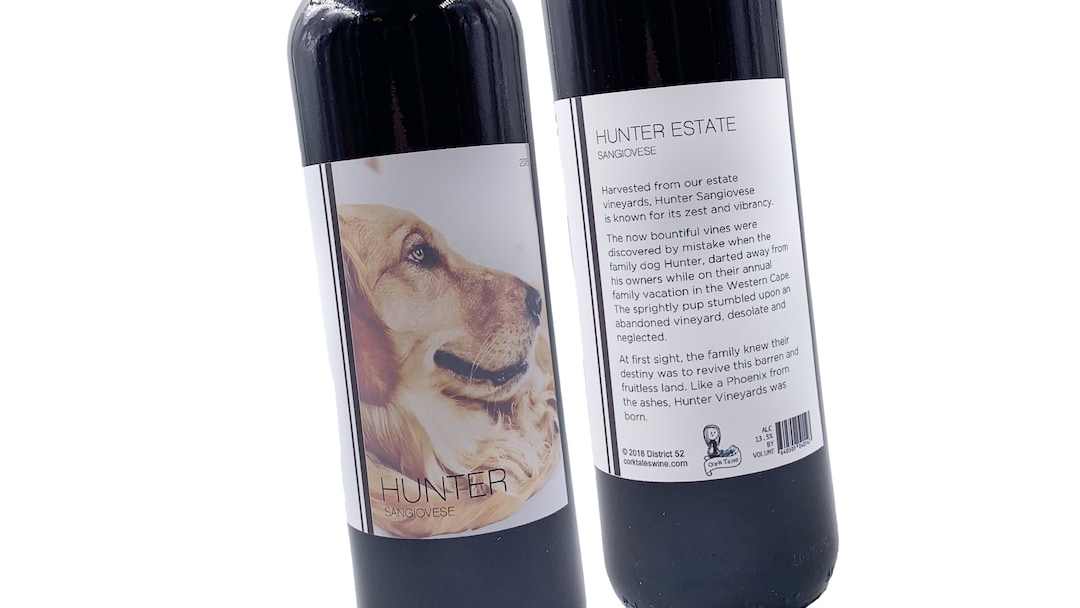 Personalized Dog or Cat Wine Label With Custom Story on the - Etsy