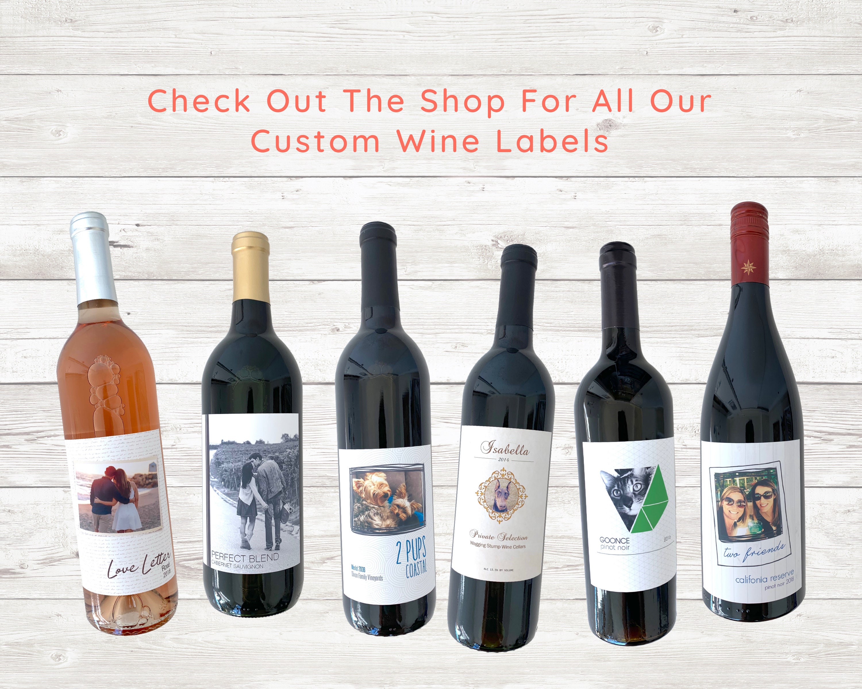 Custom Wine Label With Personalized Story Custom Pet Gift - Etsy