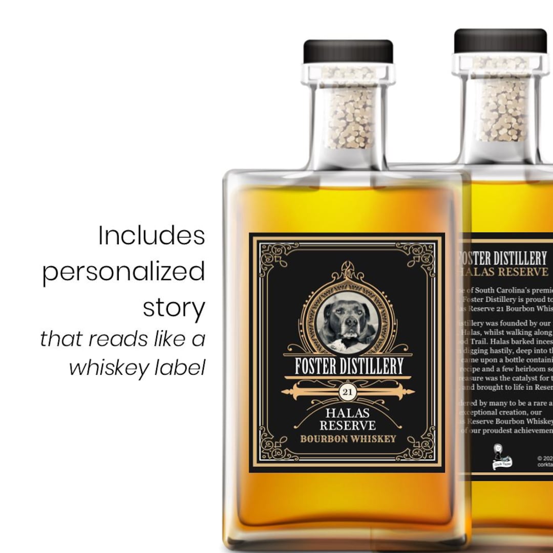Personalized Whiskey Label With Story - Gift for Whiskey Lover - Gift ...
