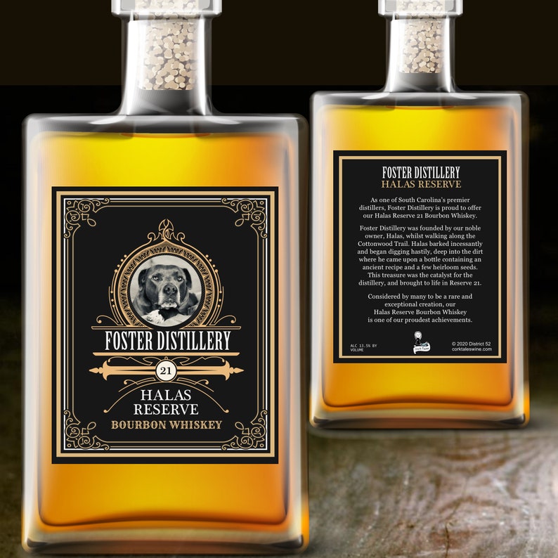 Personalized Whiskey Label With Story Gift for Whiskey Lover - Etsy