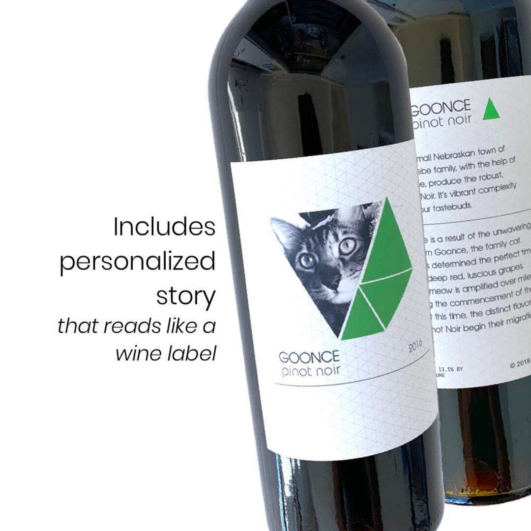 Custom Pet Wine Label With Personalized Story - Funny Wine Label - Dog ...