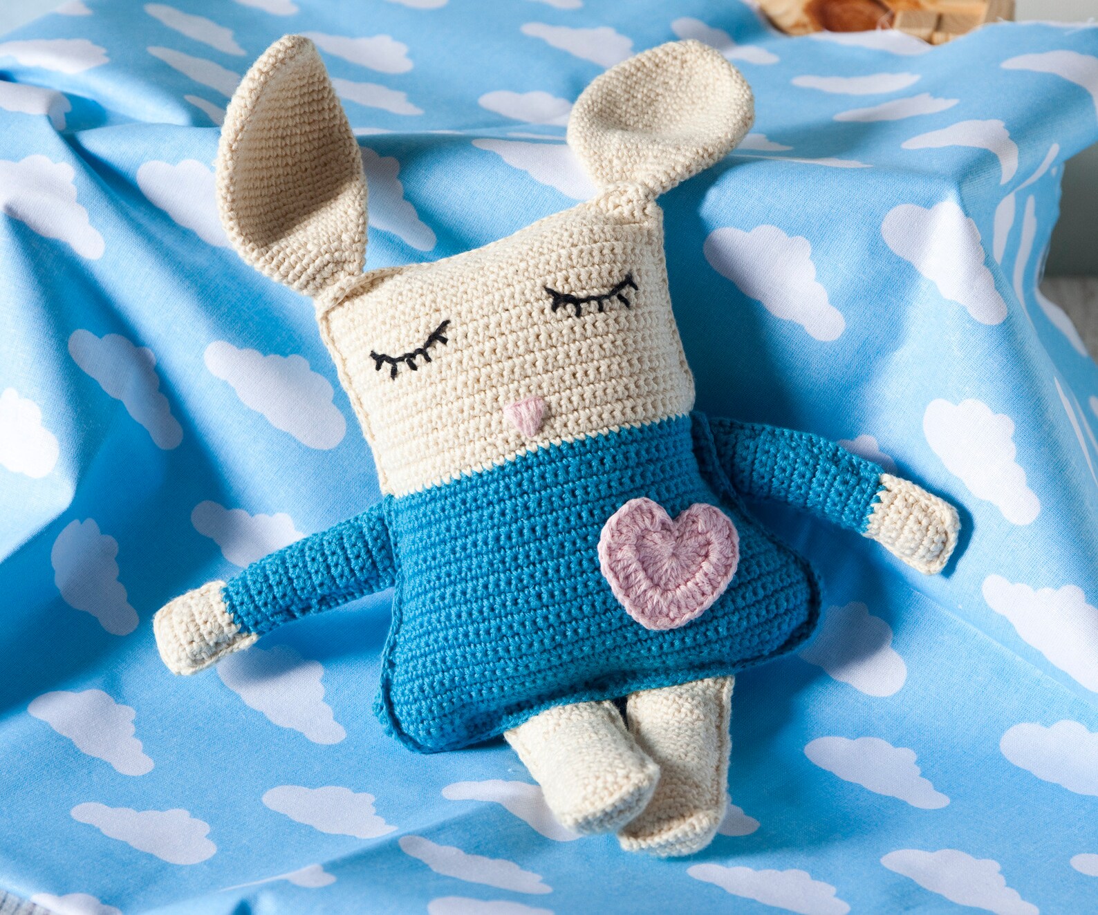 Rabbit, Rag Doll, Crochet Toy Amigurumi for Children, Filled With Non ...