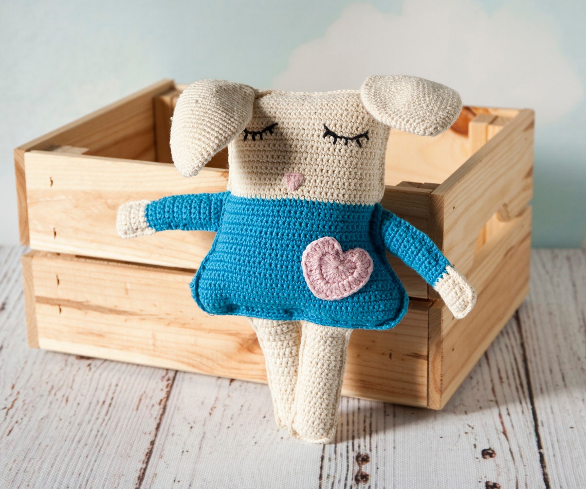 Rabbit, Rag Doll, Crochet Toy Amigurumi for Children, Filled With Non ...