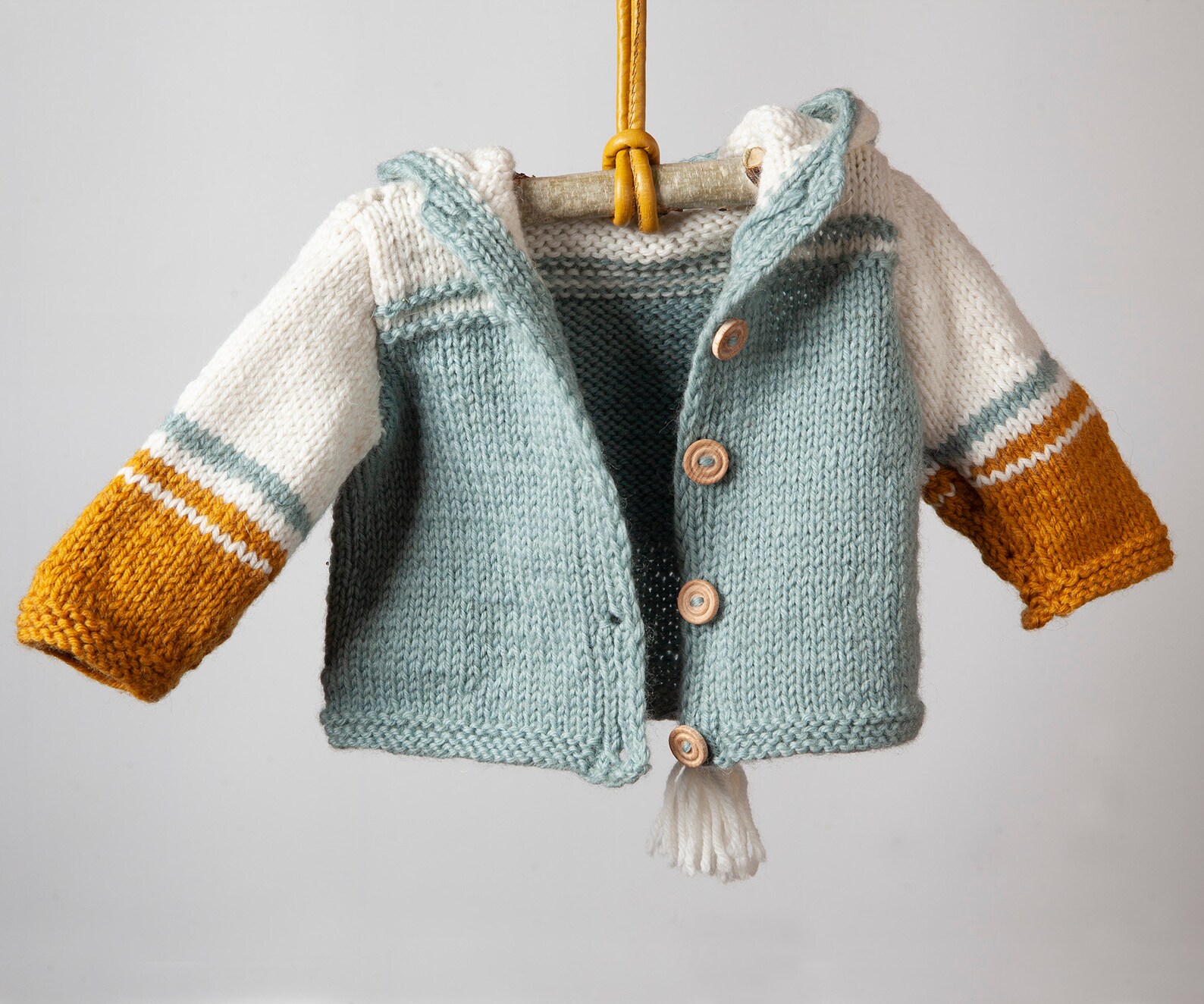 Baby Set Newborn: Cuddly Teddy Bear, Baby Sweater With Hood, Hand ...