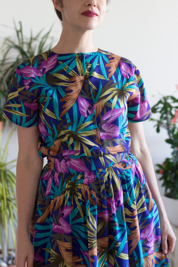 80s Tropical Skirt Set - Gem