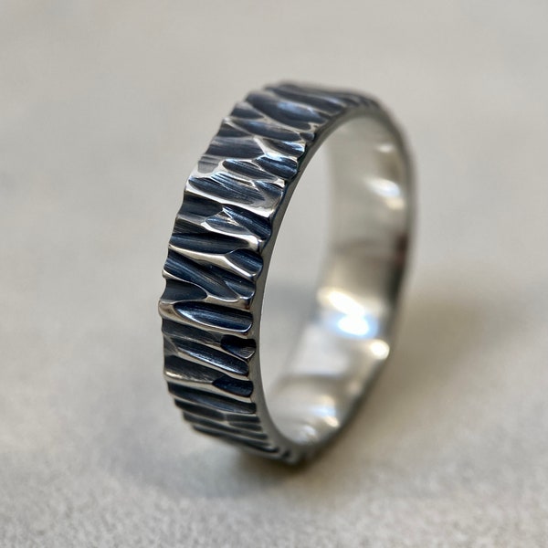 Tree Bark Ring - Etsy