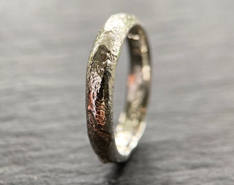 Rustic Silver Ring | Etsy