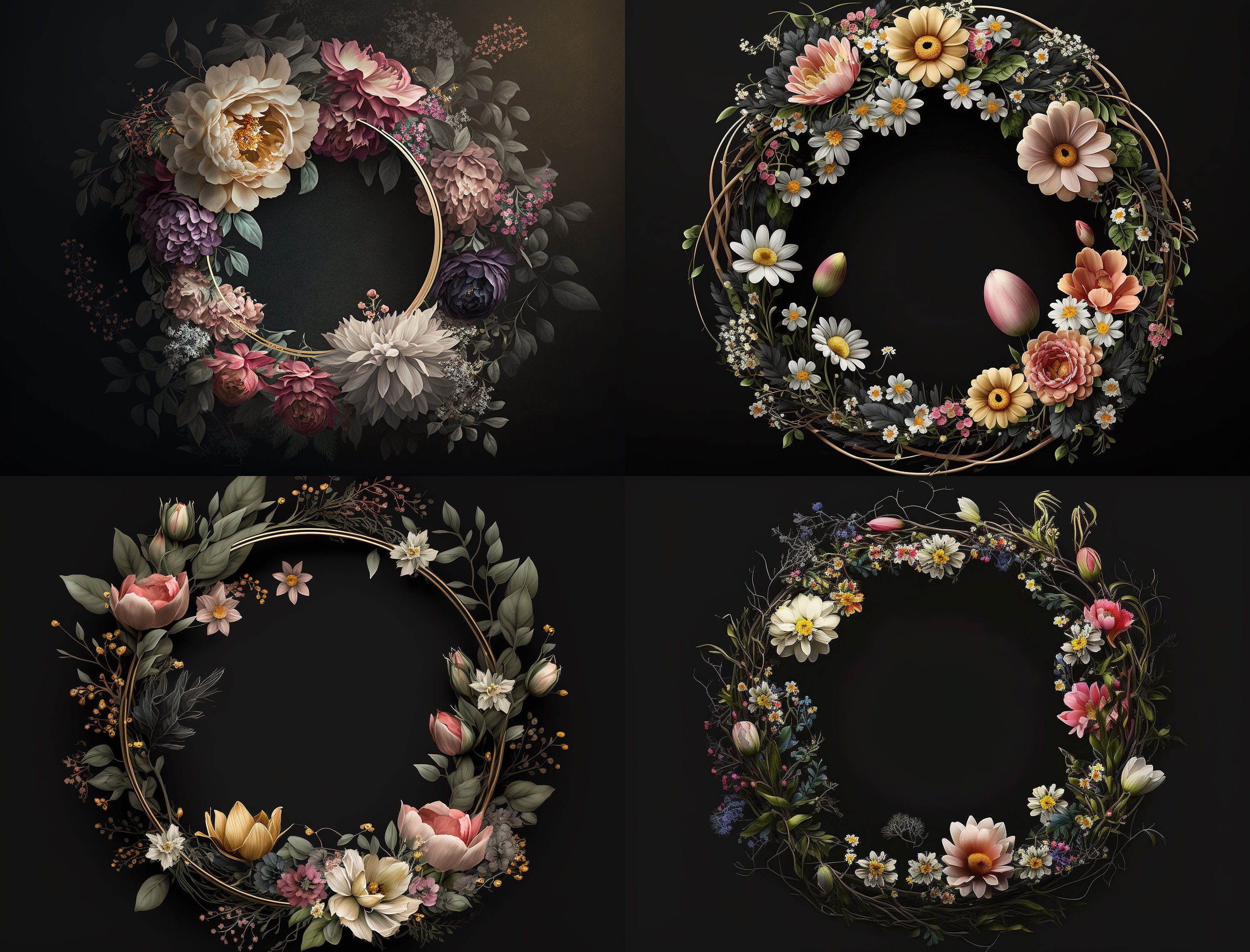Spring Blooms: 12 Versatile Digital Backgrounds Featuring Beautiful ...