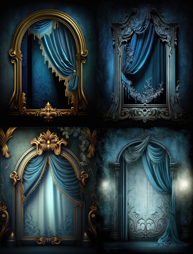 24 Unique Digital Background From Belle Epoque for Compositing With ...