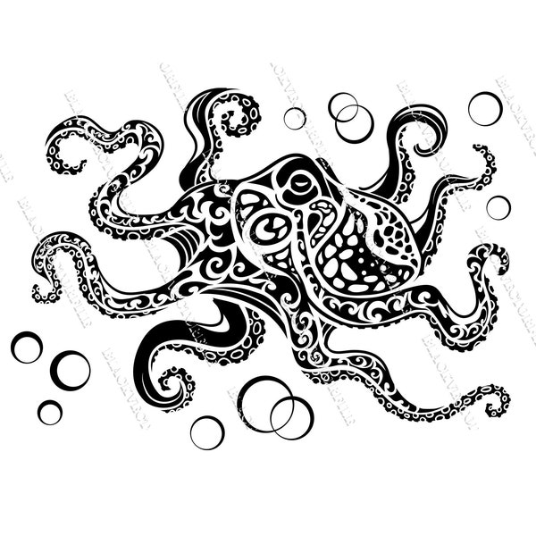 Octopus Svg - Etsy