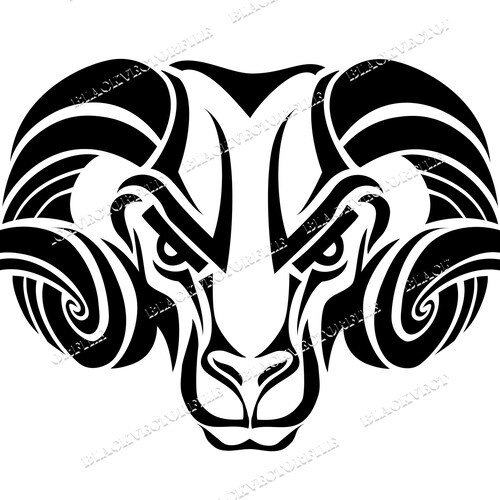 Ram Skull Svg Png and Jpeg Eps Dxf Files Instant Download - Etsy