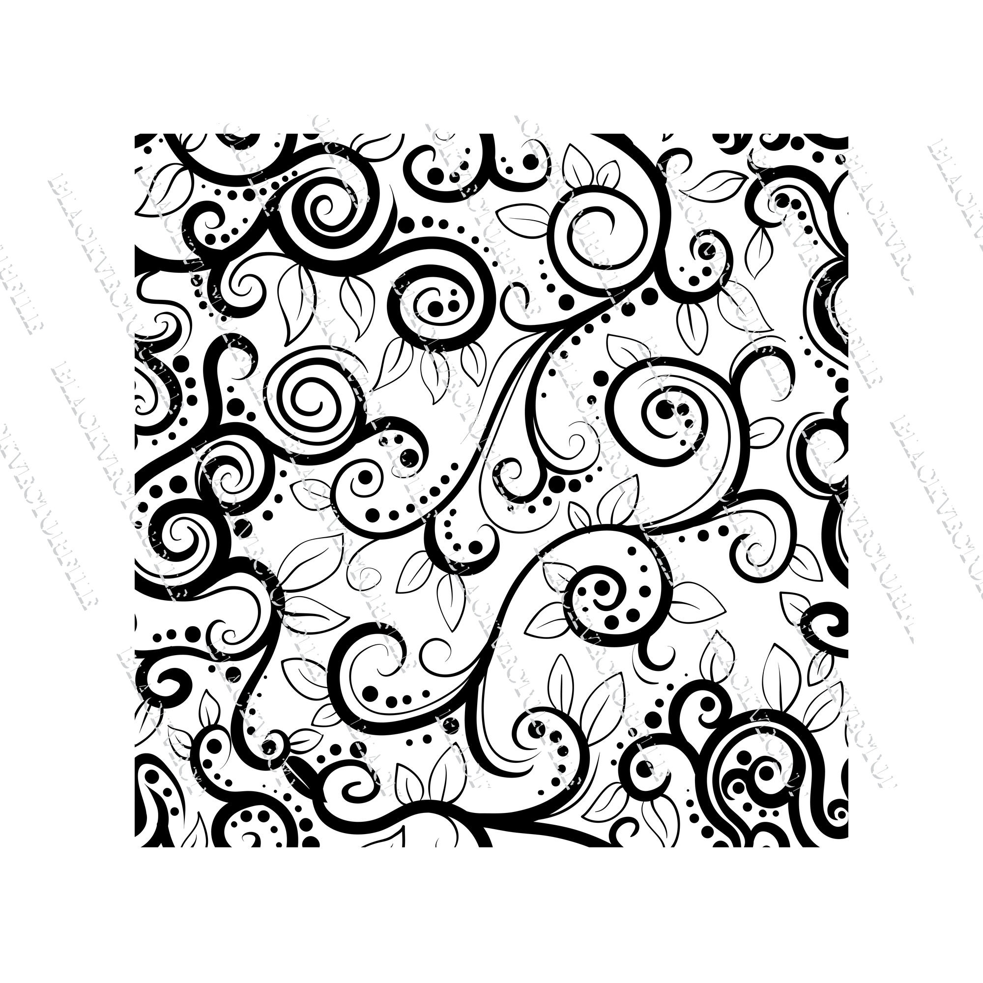 Vector Seamless Plant Pattern Svg Png and Jpeg Eps Files - Etsy