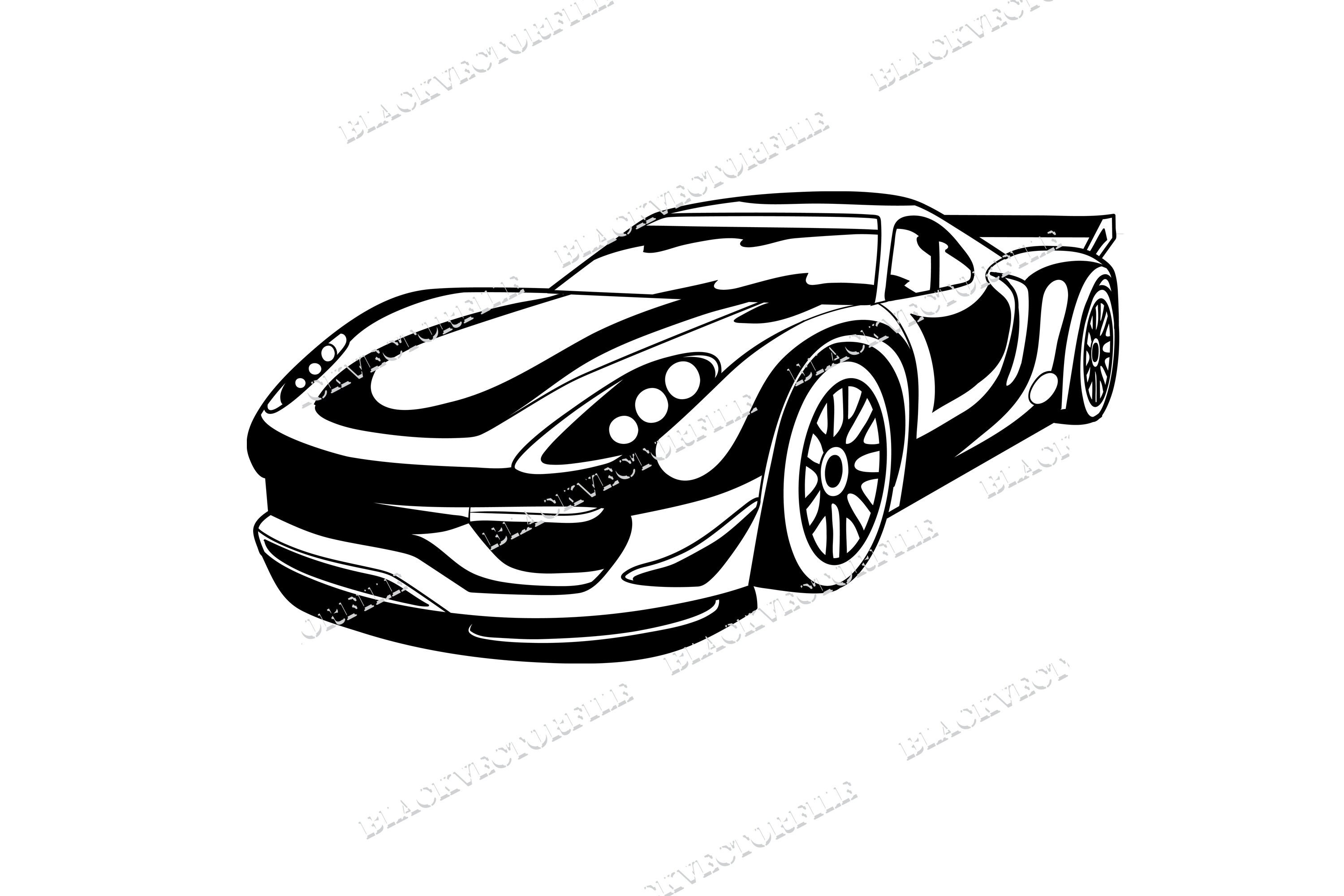 Sport Car Svg Png and Jpeg Eps Files Instant Download - Etsy