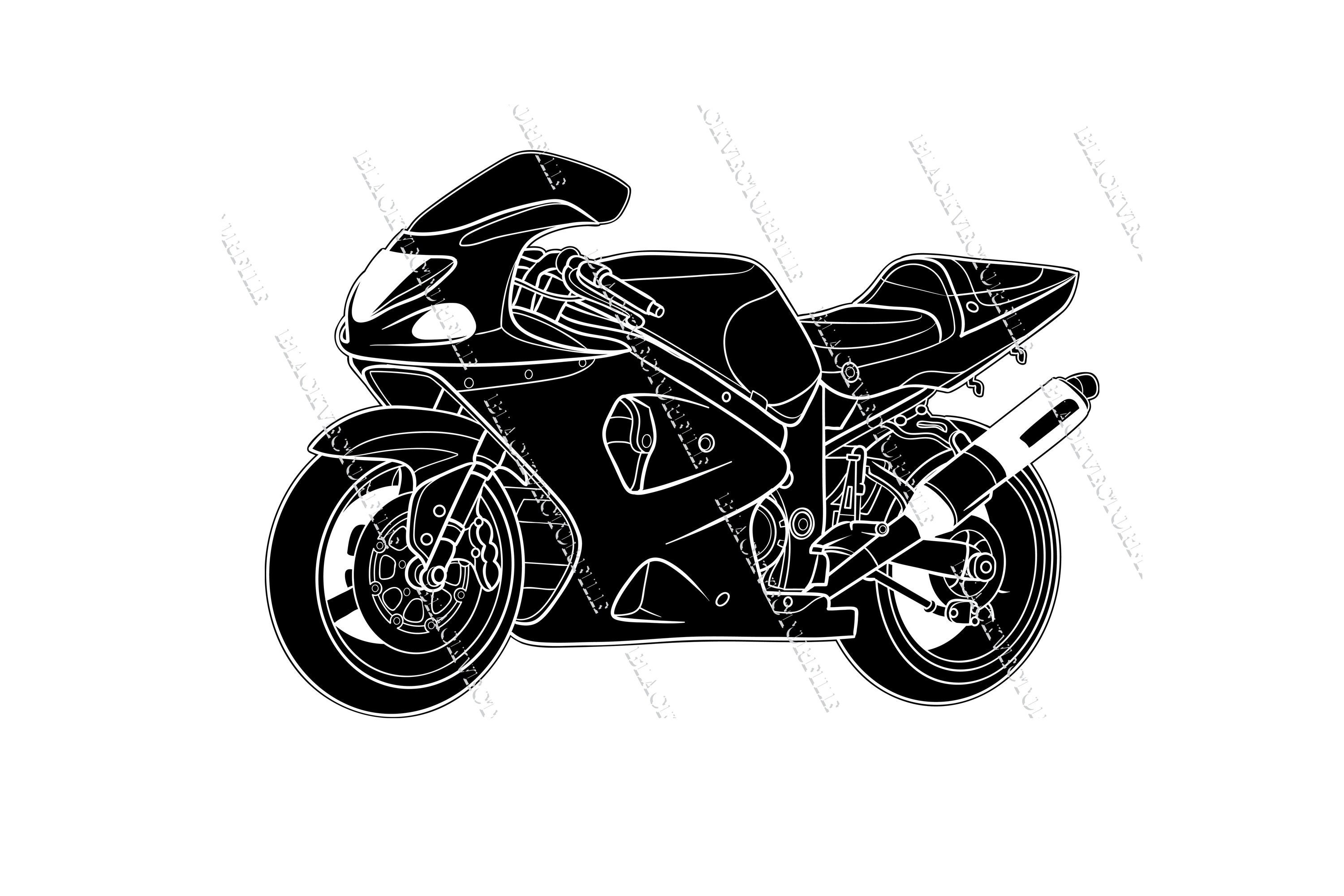 Motorcycle Svg Png and Jpeg Eps Files Instant Download - Etsy