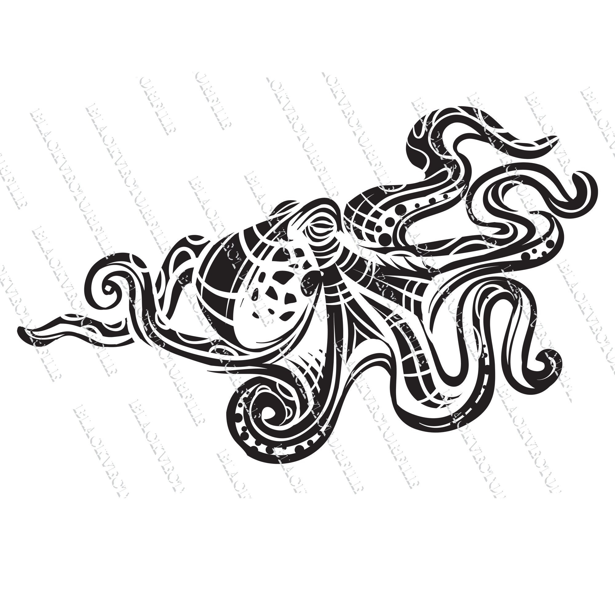 Octopus Svg Png and Jpeg Eps Dxf Files Instant Download - Etsy Israel