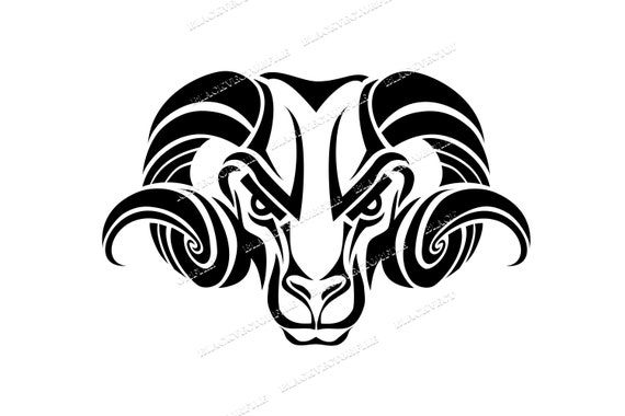 Ram Head Svg Png and Jpeg Eps Files Instant Download Ram - Etsy