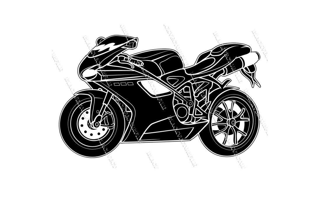 Motorcycle Svg Png and Jpeg Eps Files Instant Download - Etsy